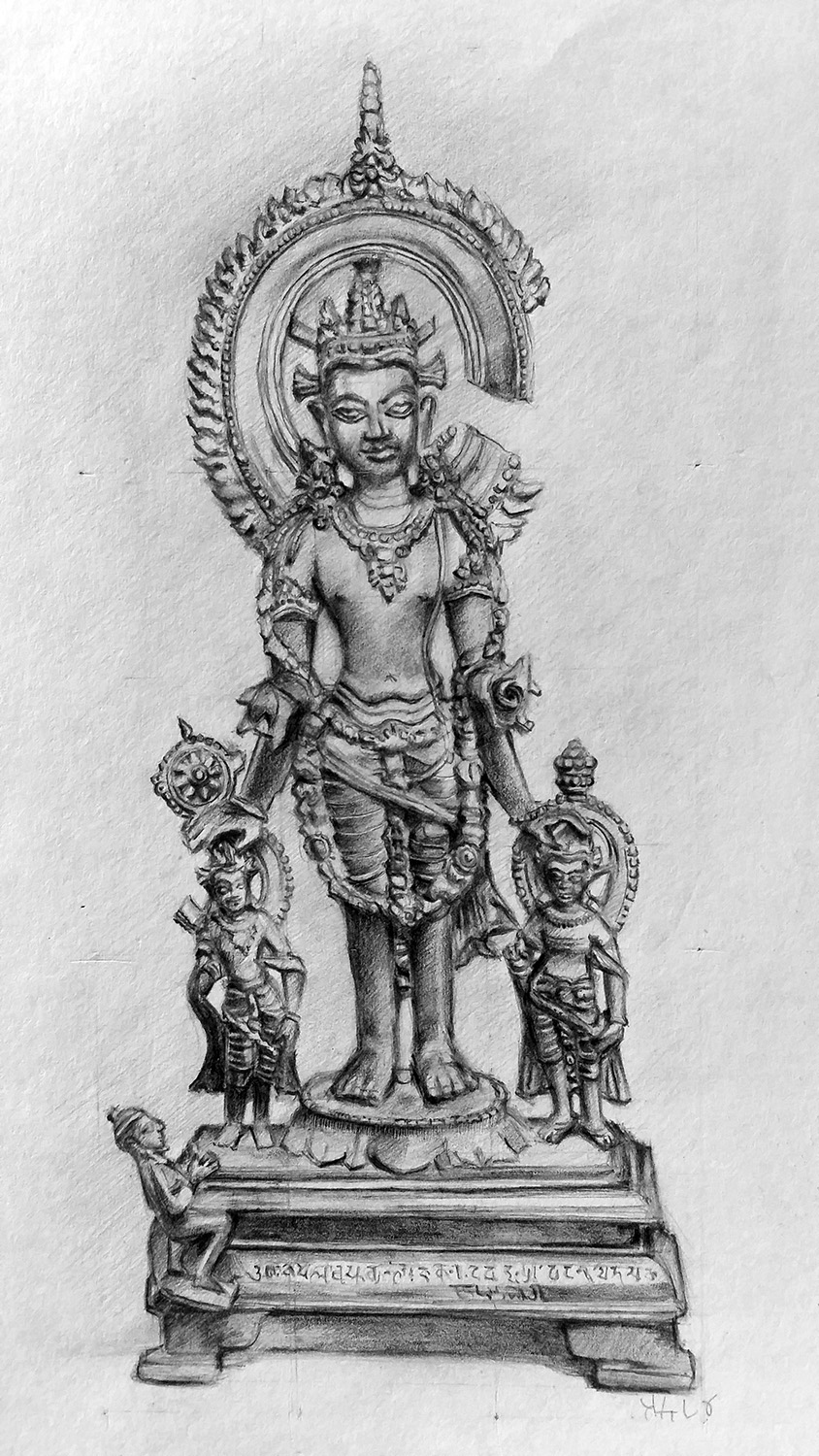 Archeological illustrations of Bengal Artefacts
