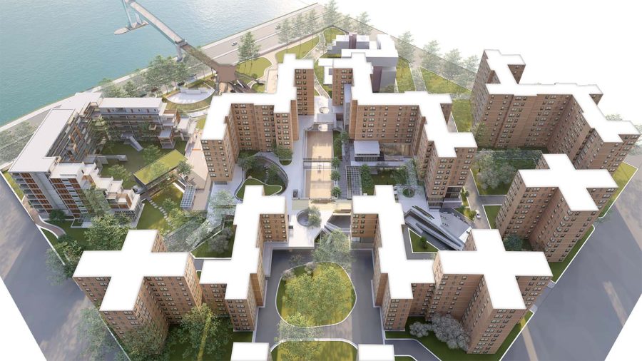 Courtyard Housing for Cross-Cultural Interactions in Manhattan, New York