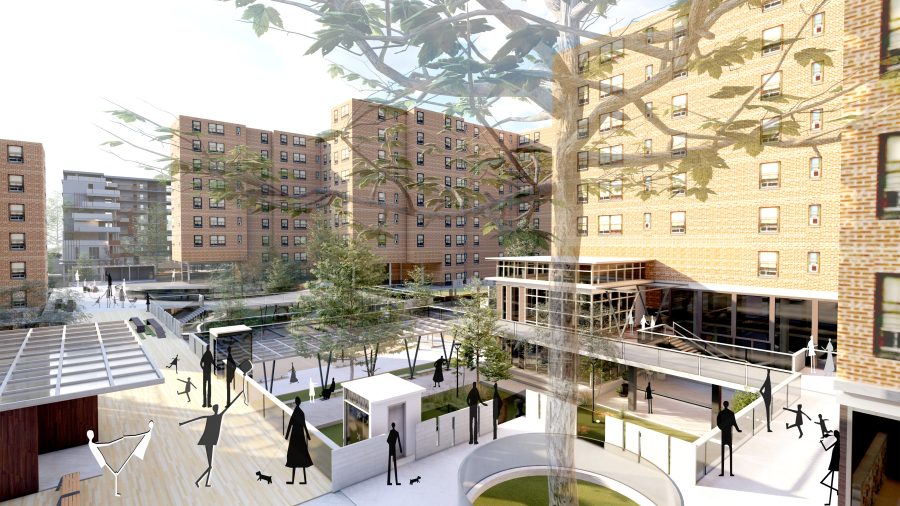 Courtyard Housing for Cross-Cultural Interactions in Manhattan, New York